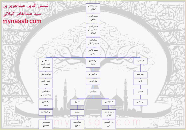 Gilani Family Tree (Shajra Nasab)