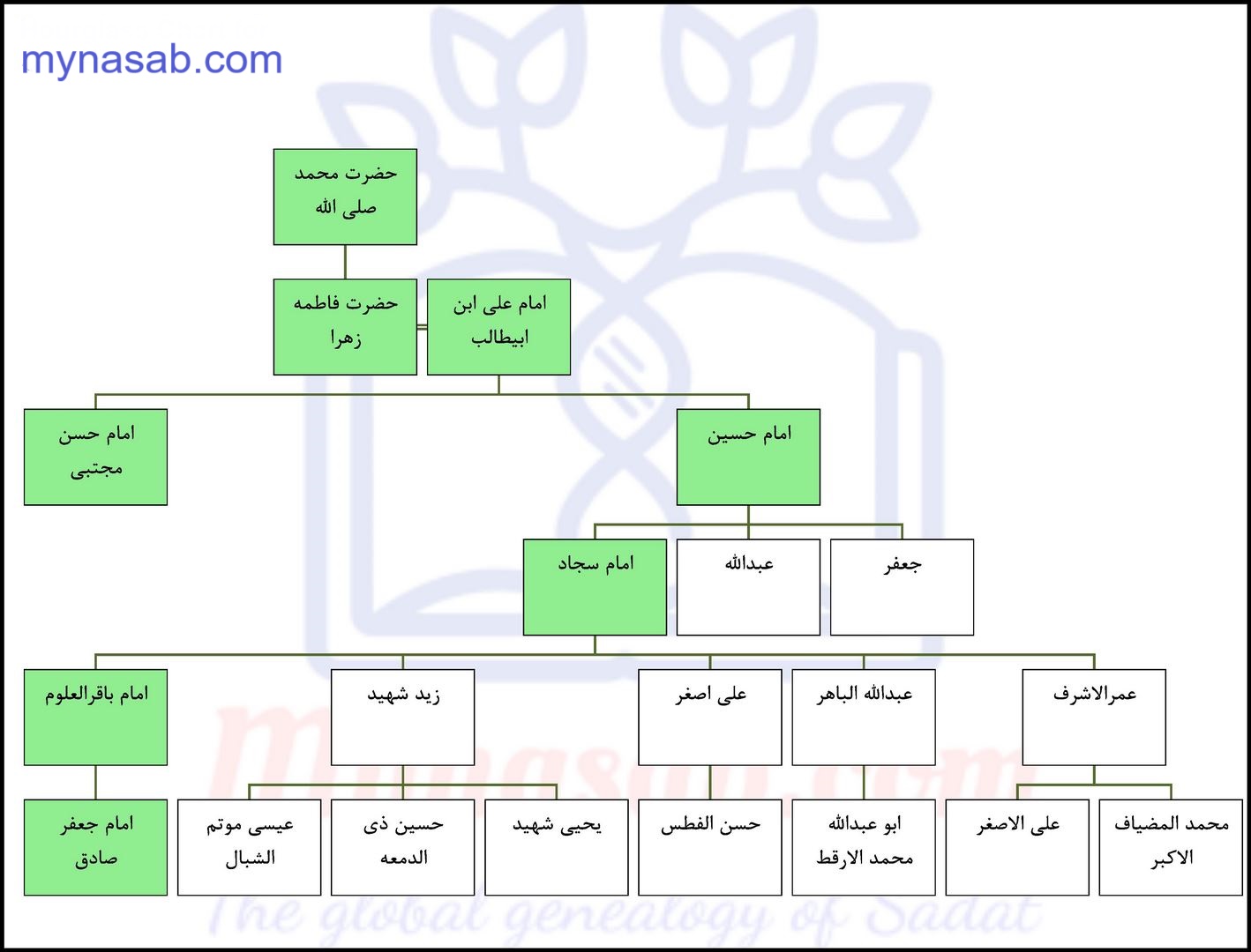 Husseini Sadat - Syed/Sadat Family tree